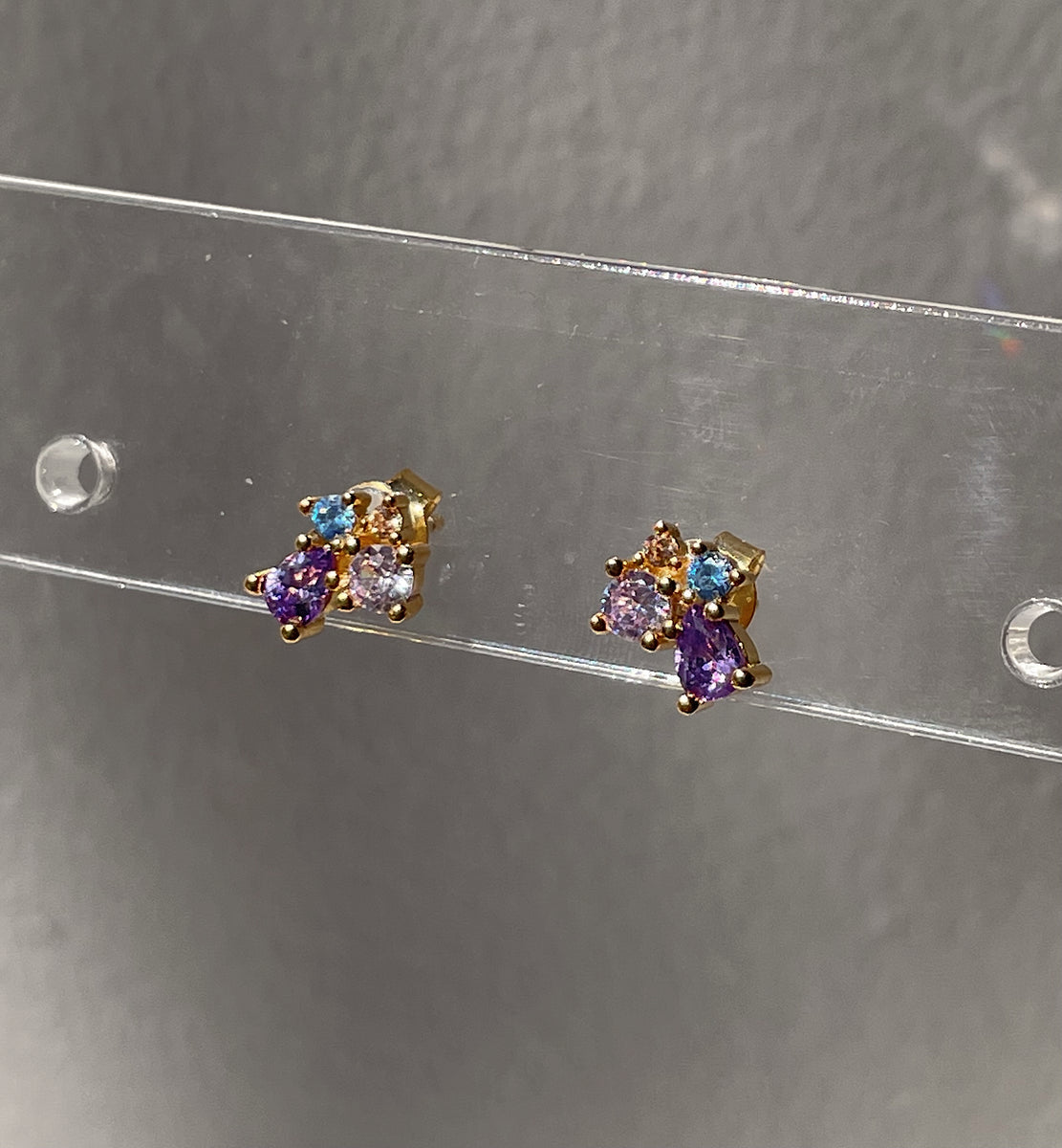 INDIGO | S925 Sterling Silver | 18k Gold Plated I Cubic Zirconia | Pur ...