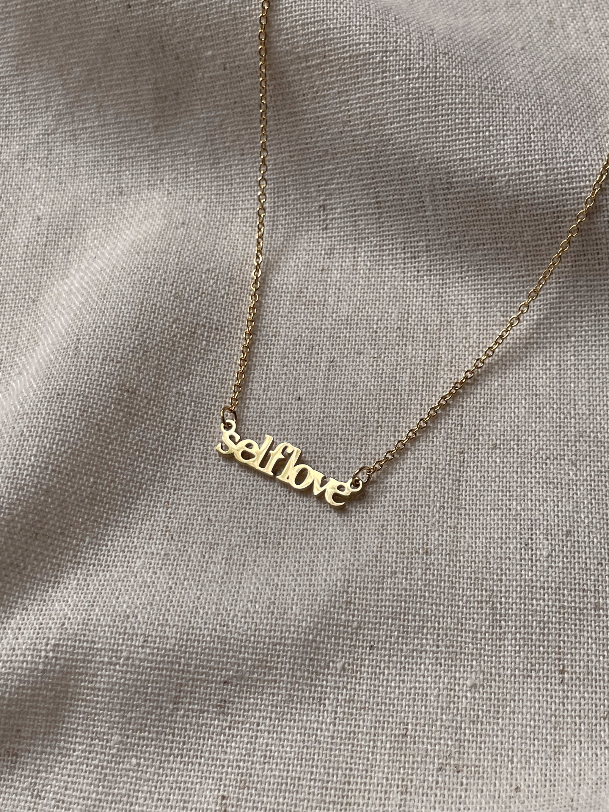 Word Necklaces | Pendant Style | Tarnish Free | 18ct Gold Plated and S